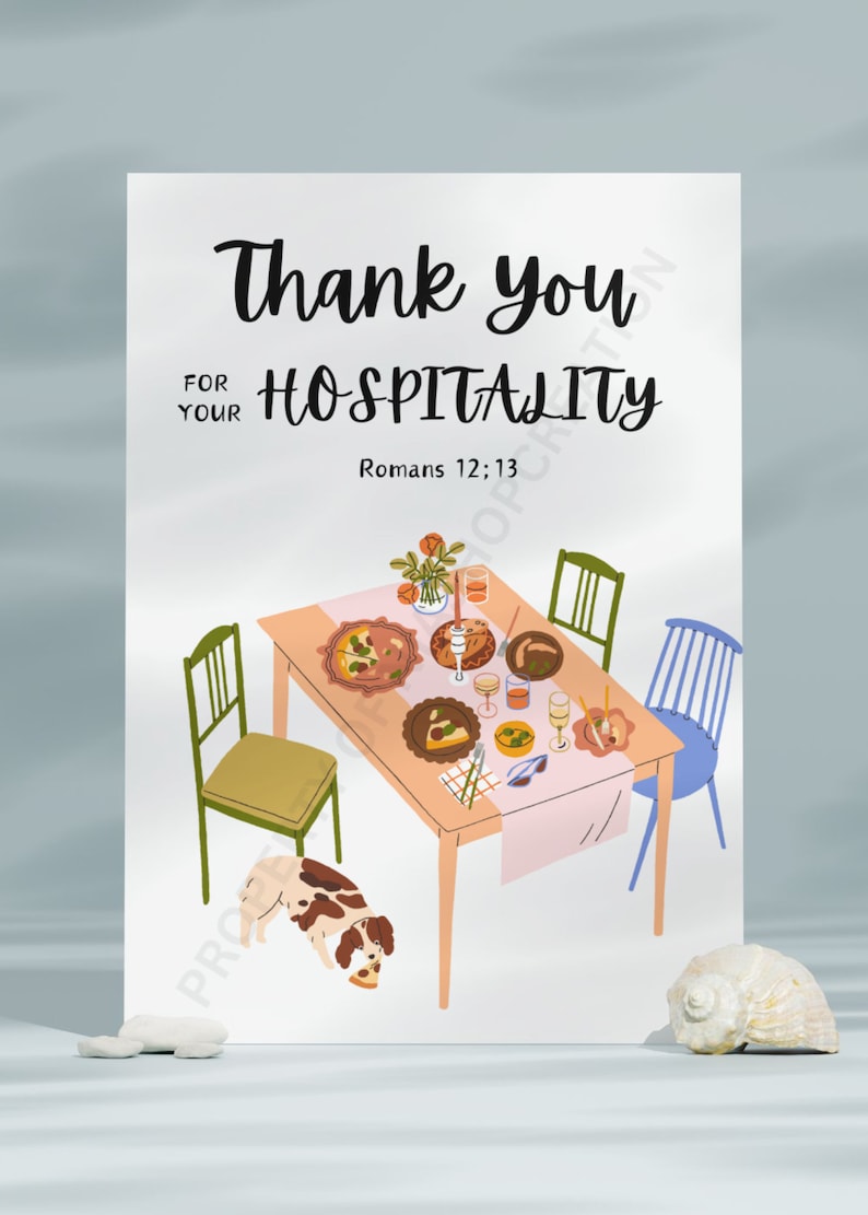 Thank You for Your Hospitality Greeting Card JW JW Hospitality Card 1 ...