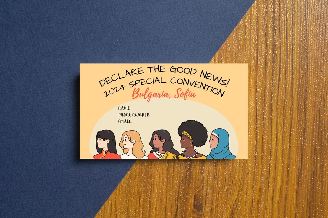 JW 2024 Bulgaria Special Convention Contact Cards JW Special Convention ...