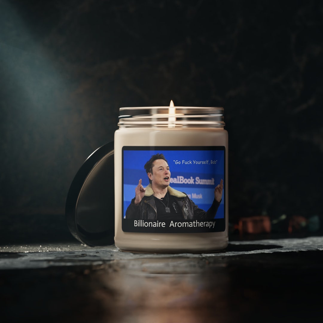 Elon Musk Candle GFY, Bob Scented Candles Aromatherapy Zen Candle Funny ...
