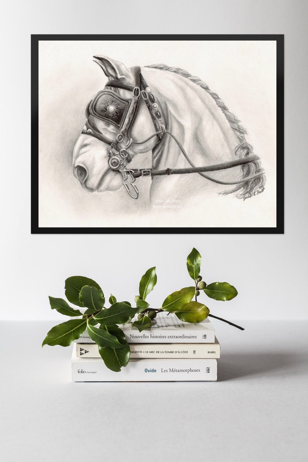 Belgian Draft Horse Drawing Printable Art From Original Hand - Etsy