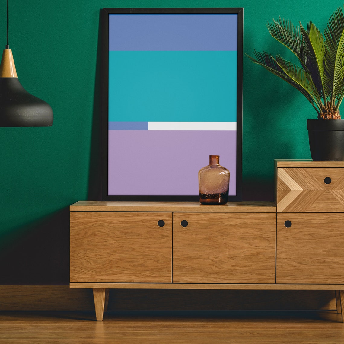 Modern Home Abstract Art Print Bold Contemporary Colors Calming Designs ...
