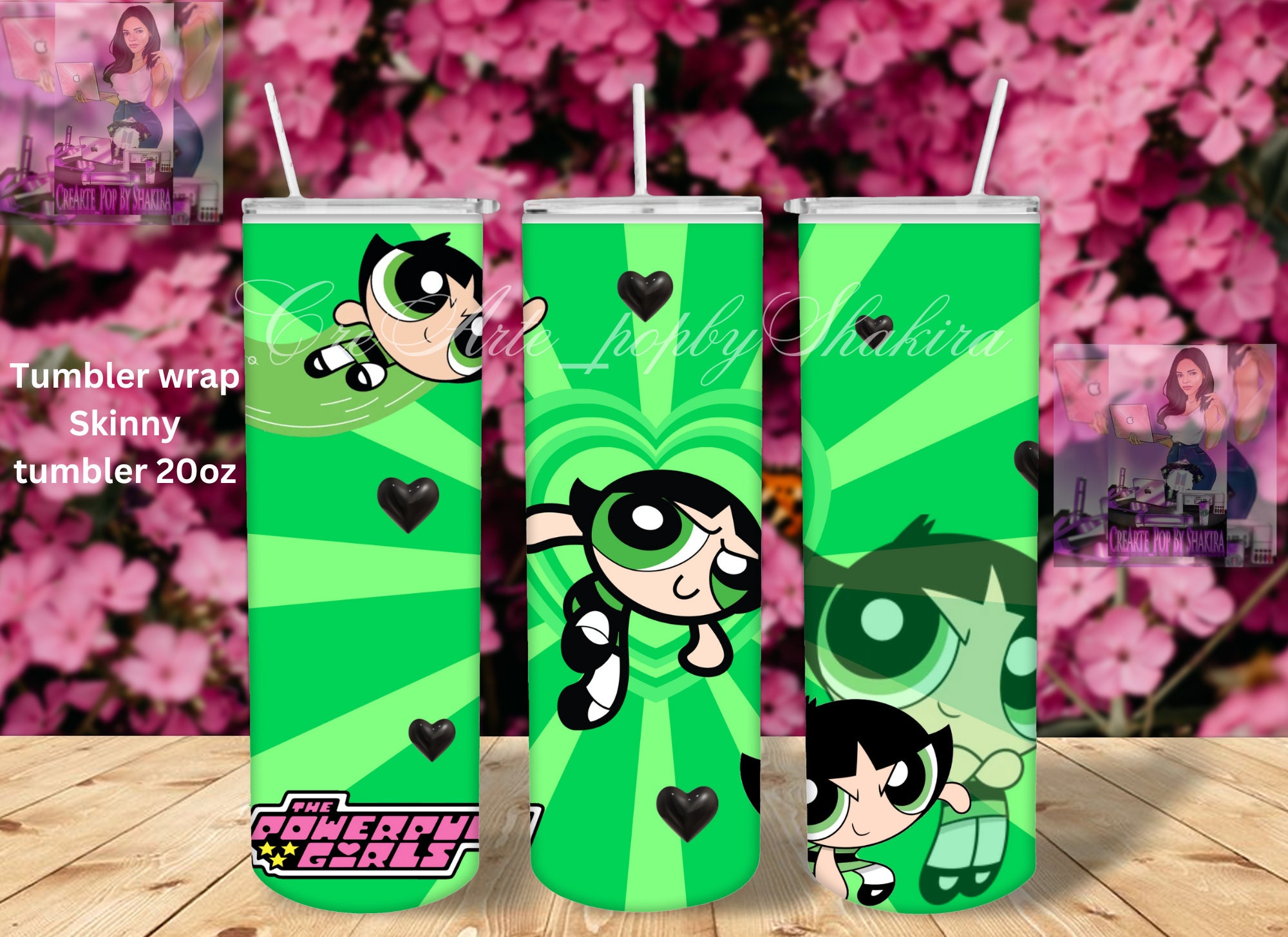 Powerpuff Girl Digital Png, Cartoon Wrap, Instant Digital Cartoon ...
