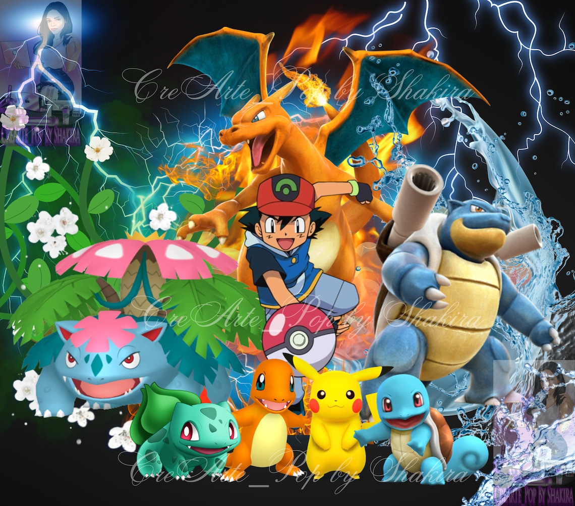 Pokemon Digital Wrap, Png Wrap, Ash and Pokemon Digital, Wrap Skinny ...