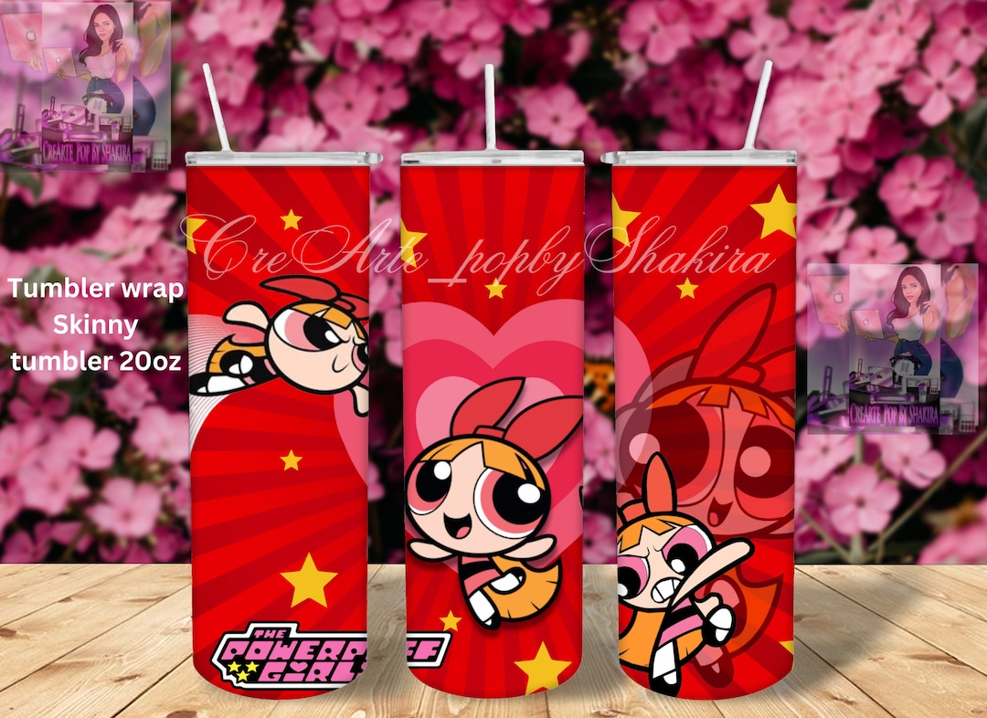 Powerpuff Girl Digital Png, Cartoon Wrap, Instant Digital Cartoon ...