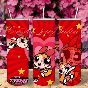 Powerpuff Girl Digital Png, Cartoon Wrap, Instant Digital Cartoon ...