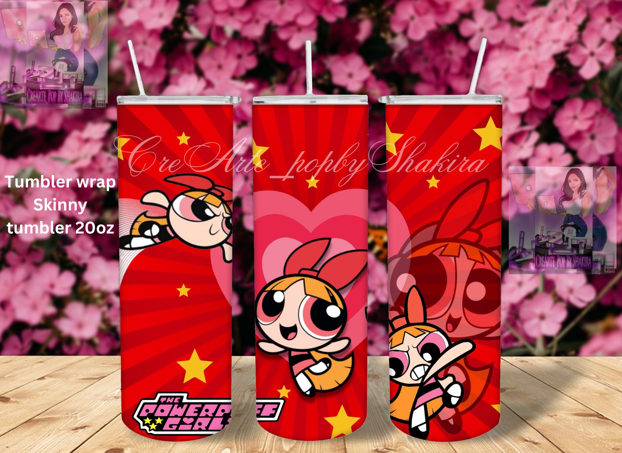 Powerpuff Girl Digital Png, Cartoon Wrap, Instant Digital Cartoon ...