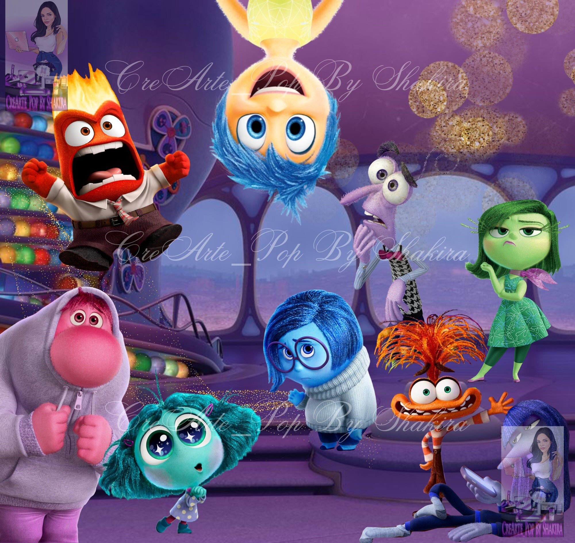 Inside 2, Characters Wrap Tumbler, Wrap Skinny Reg Tumbler, Instant ...