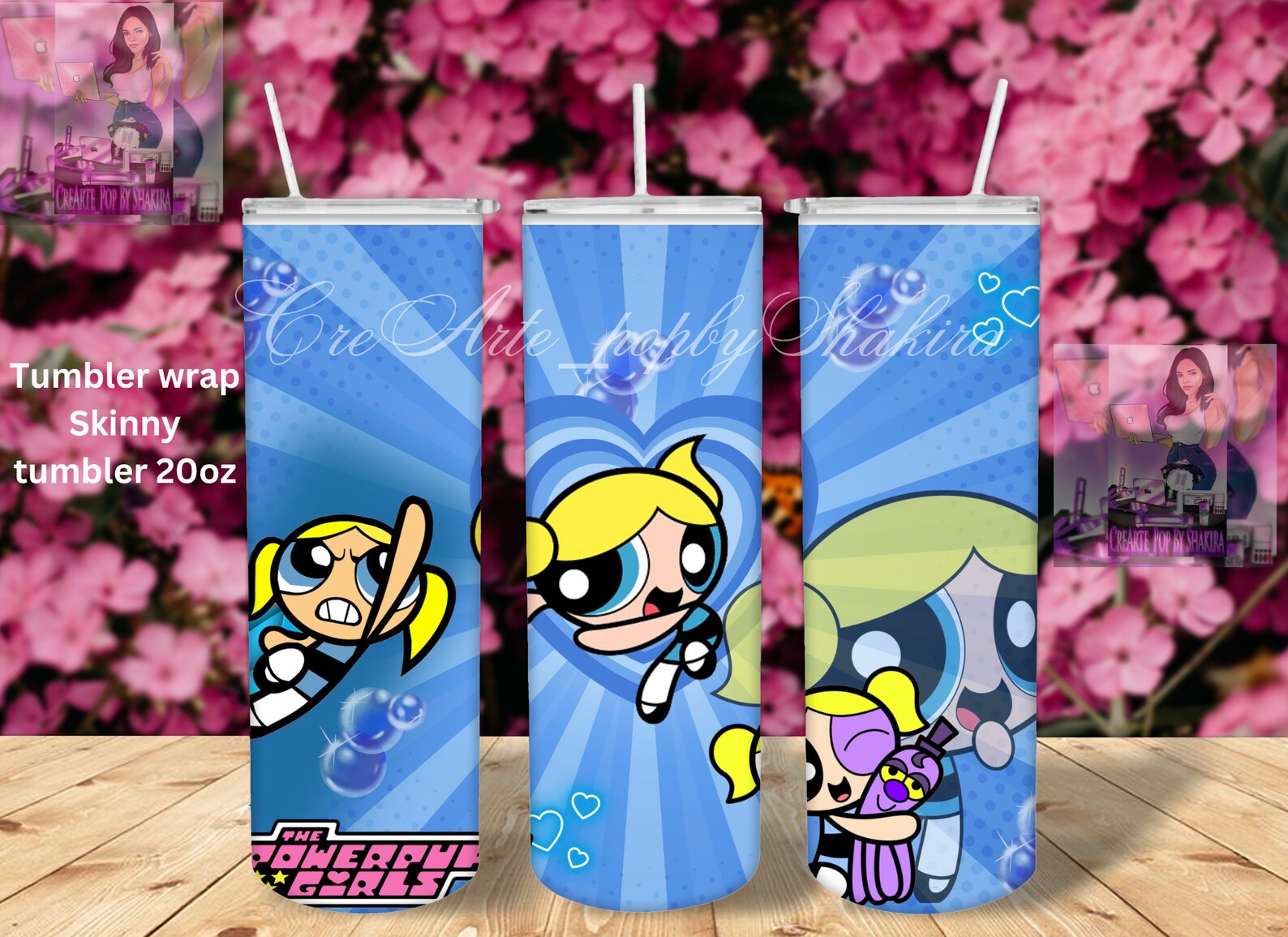 Powerpuff Girl Digital Png, Cartoon Wrap, Instant Digital Cartoon ...