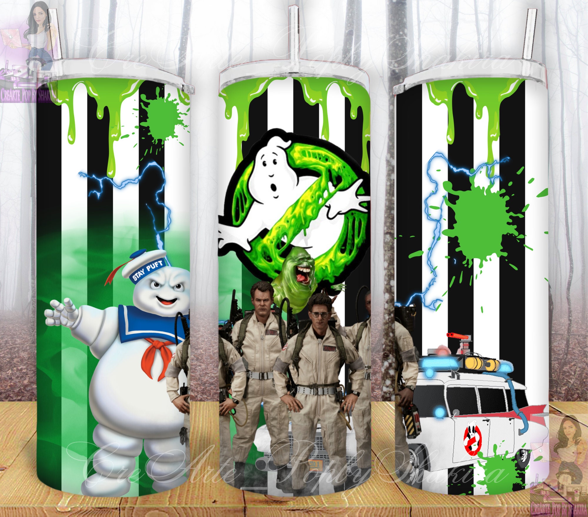 Ghostbusters Wrap Tumbler, Digital Png Wrap Skinny Tumbler 20oz ...