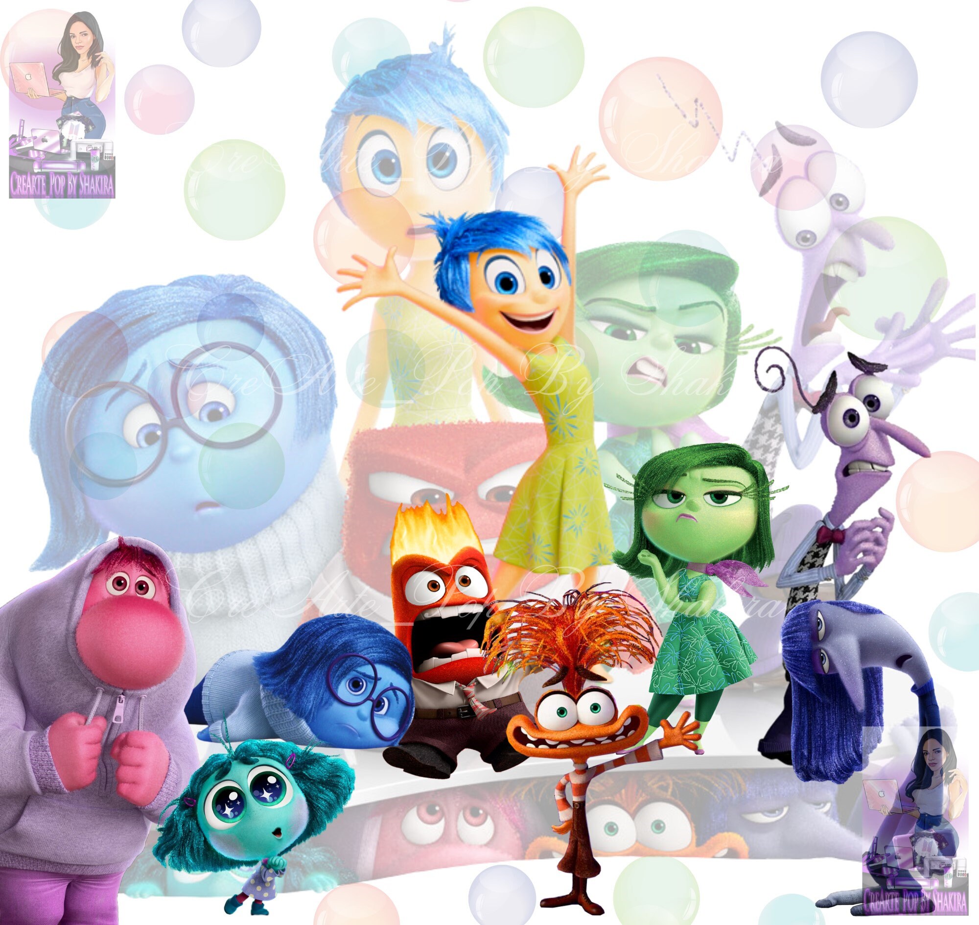 Inside 2, Characters Wrap Tumbler, Wrap Skinny Reg Tumbler, Instant ...