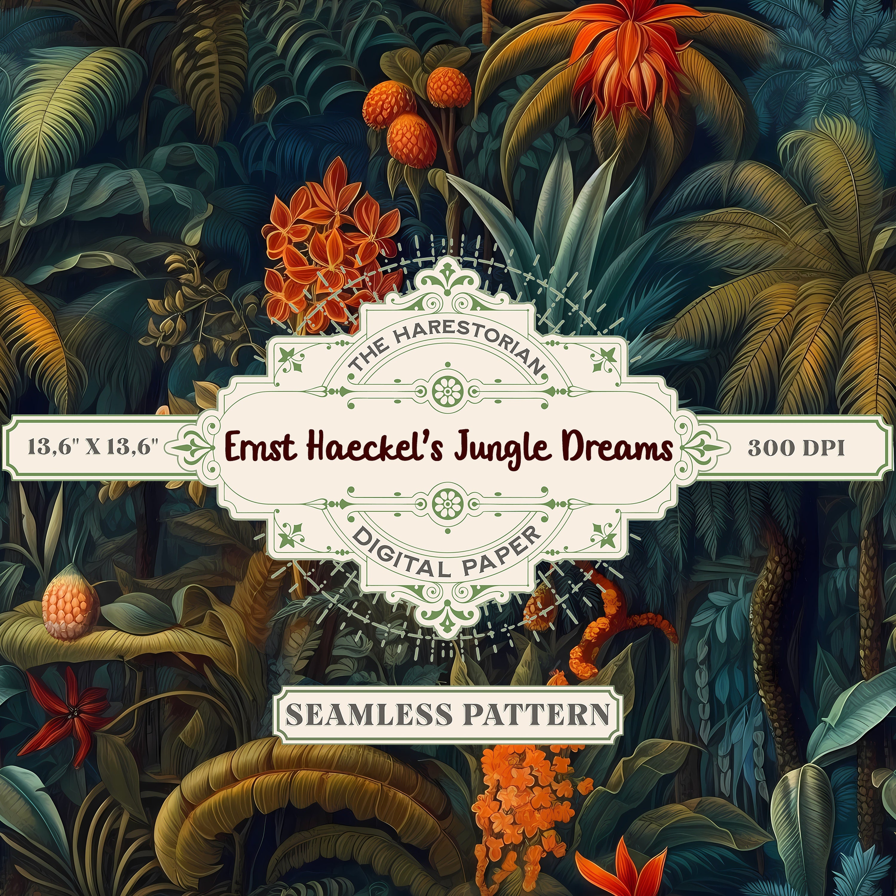 Ernst Haeckel's Jungle Dreams(set of 18), Art Nouveau Botanical ...