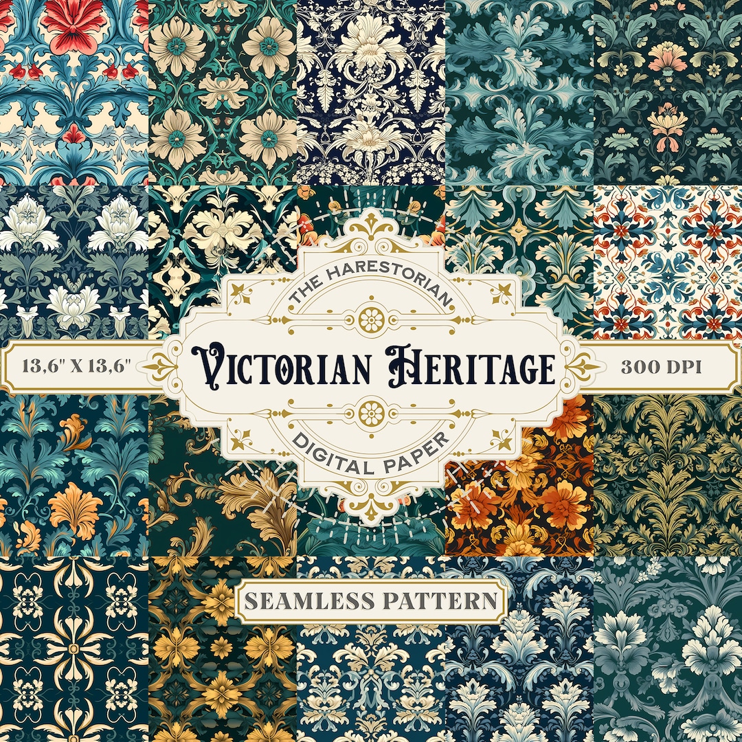 Victorian Heritage (set of 19), Digital Art, Instant Download ...