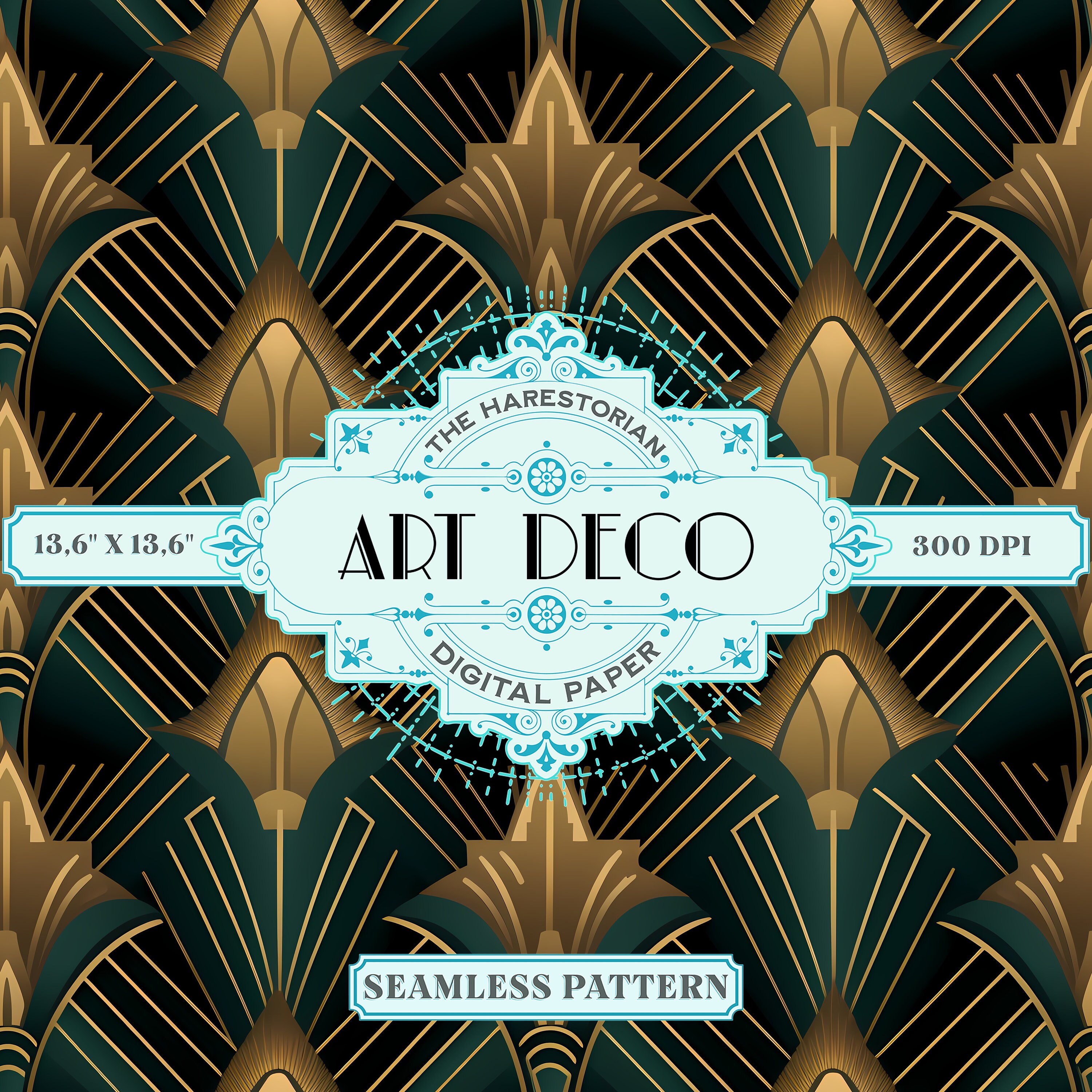 Art Déco Patterns set of 25, Digital Art, Instant Download, Printable ...