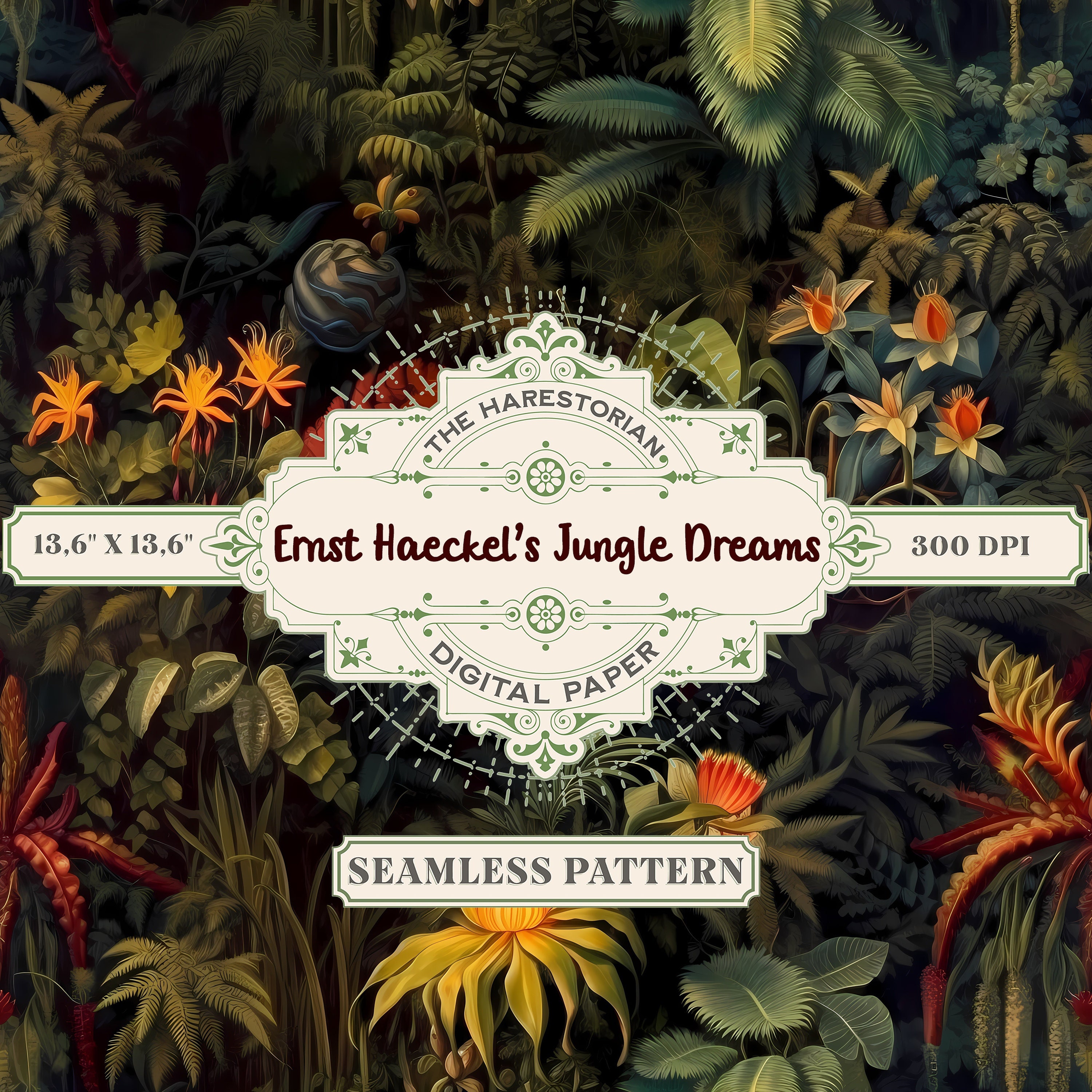 Ernst Haeckel's Jungle Dreams(set of 18), Art Nouveau Botanical ...