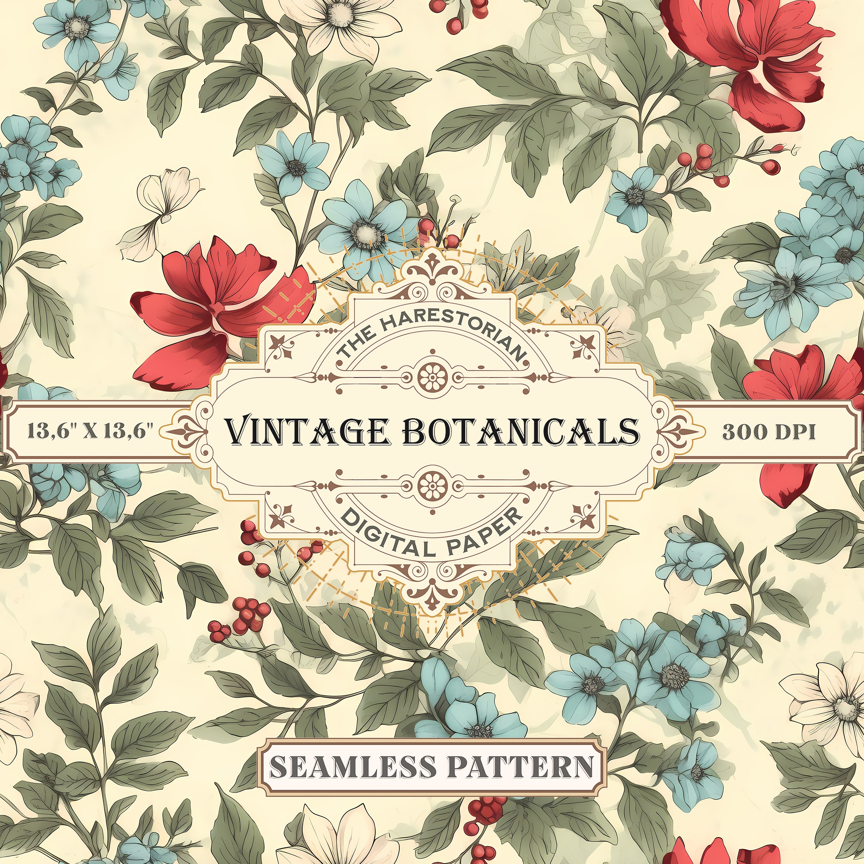 Vintage Botanicals set of 21, Ephemera, Digital Art, Instant Download ...