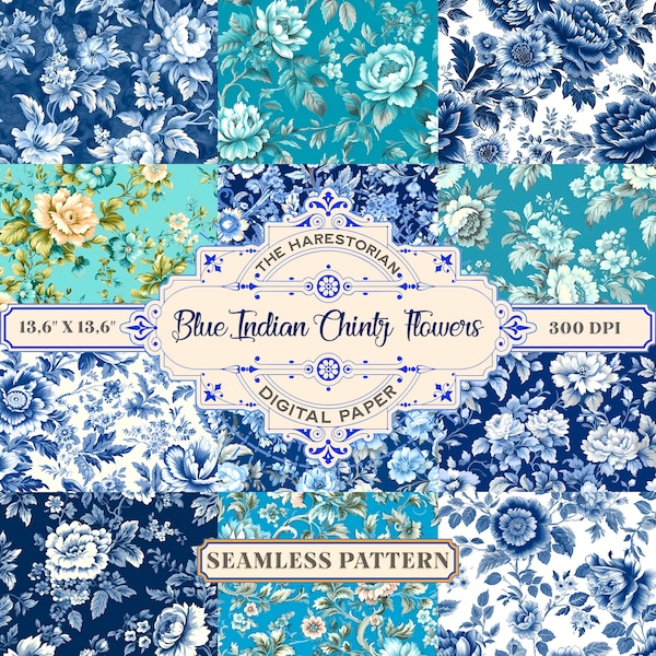 Blue Chintz - Etsy