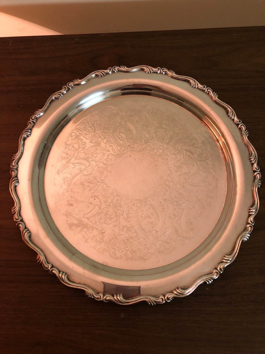 Vintage Oneida Silverplate Tray/platter - Etsy