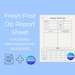 Surgical Fresh Post Op Report Sheet-canva Template and Pdf-sheet for ...
