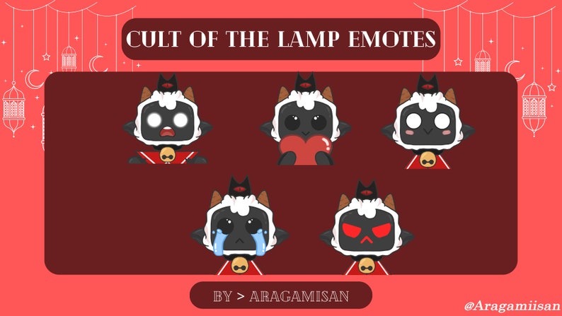 Cult of the Lamp Emotes for Twitch or Discord - Etsy Israel