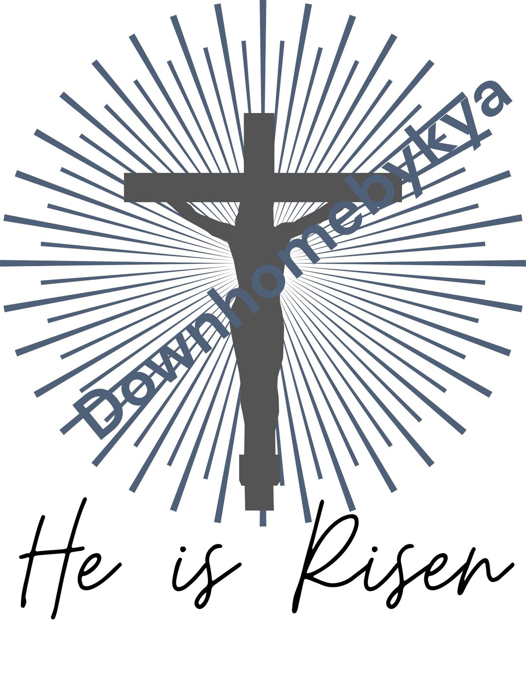 He Has Risen PNG Graphic, Digital Download, Christian, Jesus - Etsy
