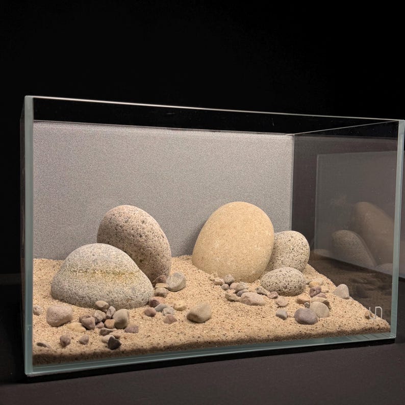 Nano Hardscape Setup: Beach Stones and Pebbles | Aquarium Aquascape ...