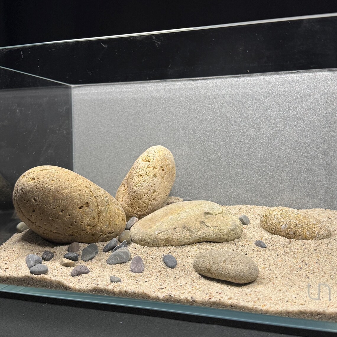 Nano Hardscape Setup: Beach Stones and Pebbles | Aquarium Aquascape ...