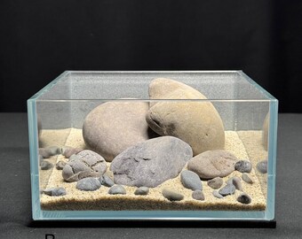 Nano Hardscape Setup: Beach Stones and Pebbles | Aquarium Aquascape ...