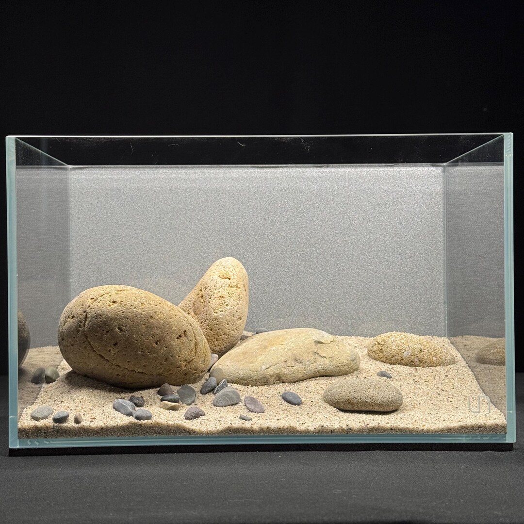 Nano Hardscape Setup: Beach Stones and Pebbles | Aquarium Aquascape ...