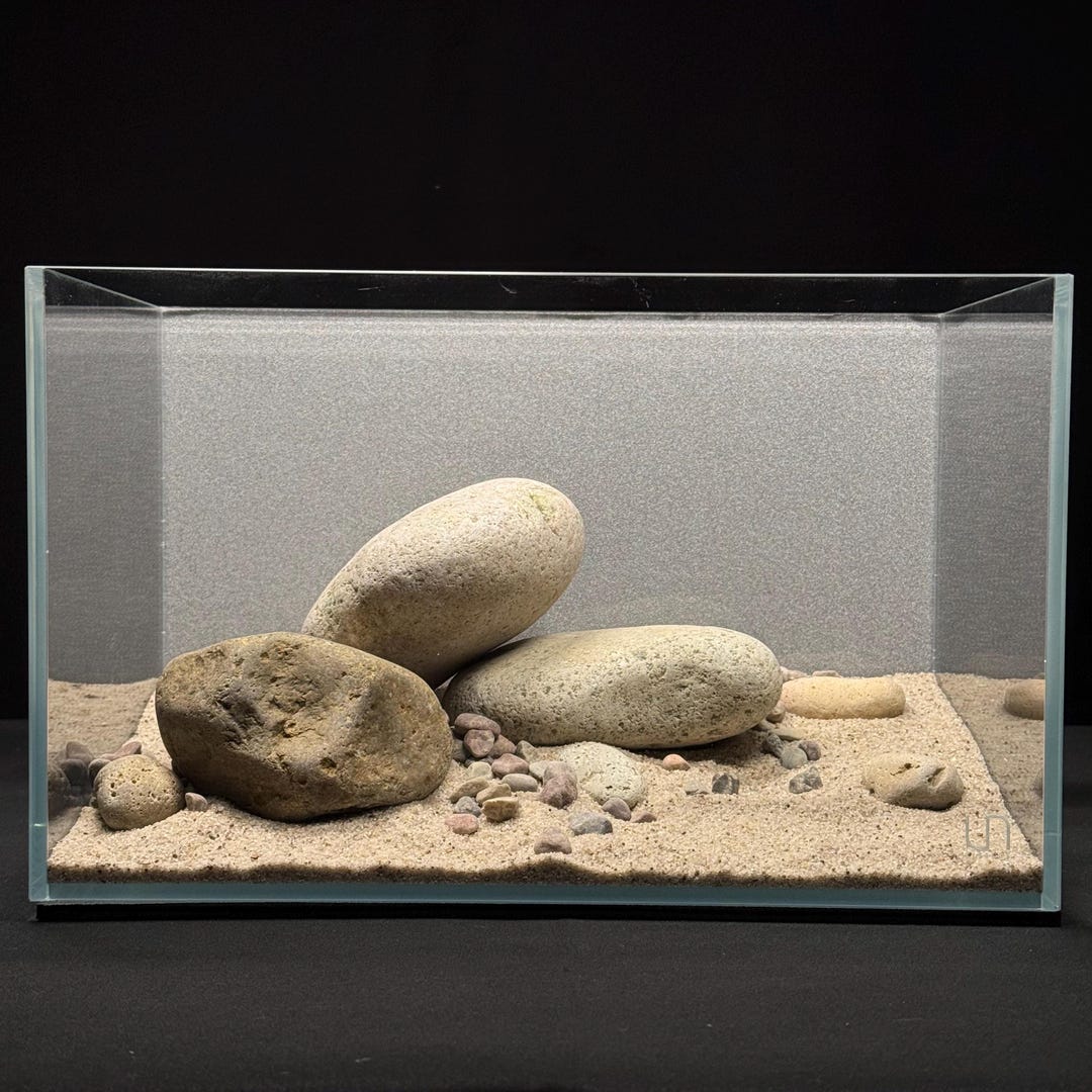 Nano Hardscape Setup: Beach Stones and Pebbles | Aquarium Aquascape ...