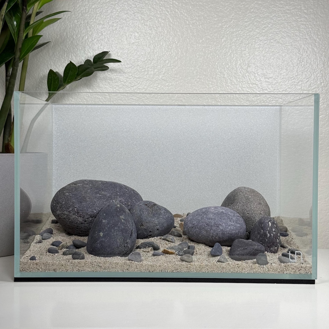 Nano Hardscape Setup: Beach Stones and Pebbles | Aquarium Aquascape ...