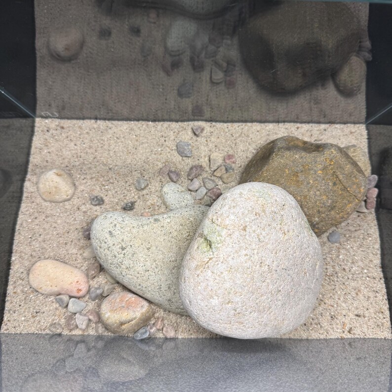 Nano Hardscape Setup: Beach Stones and Pebbles | Aquarium Aquascape ...