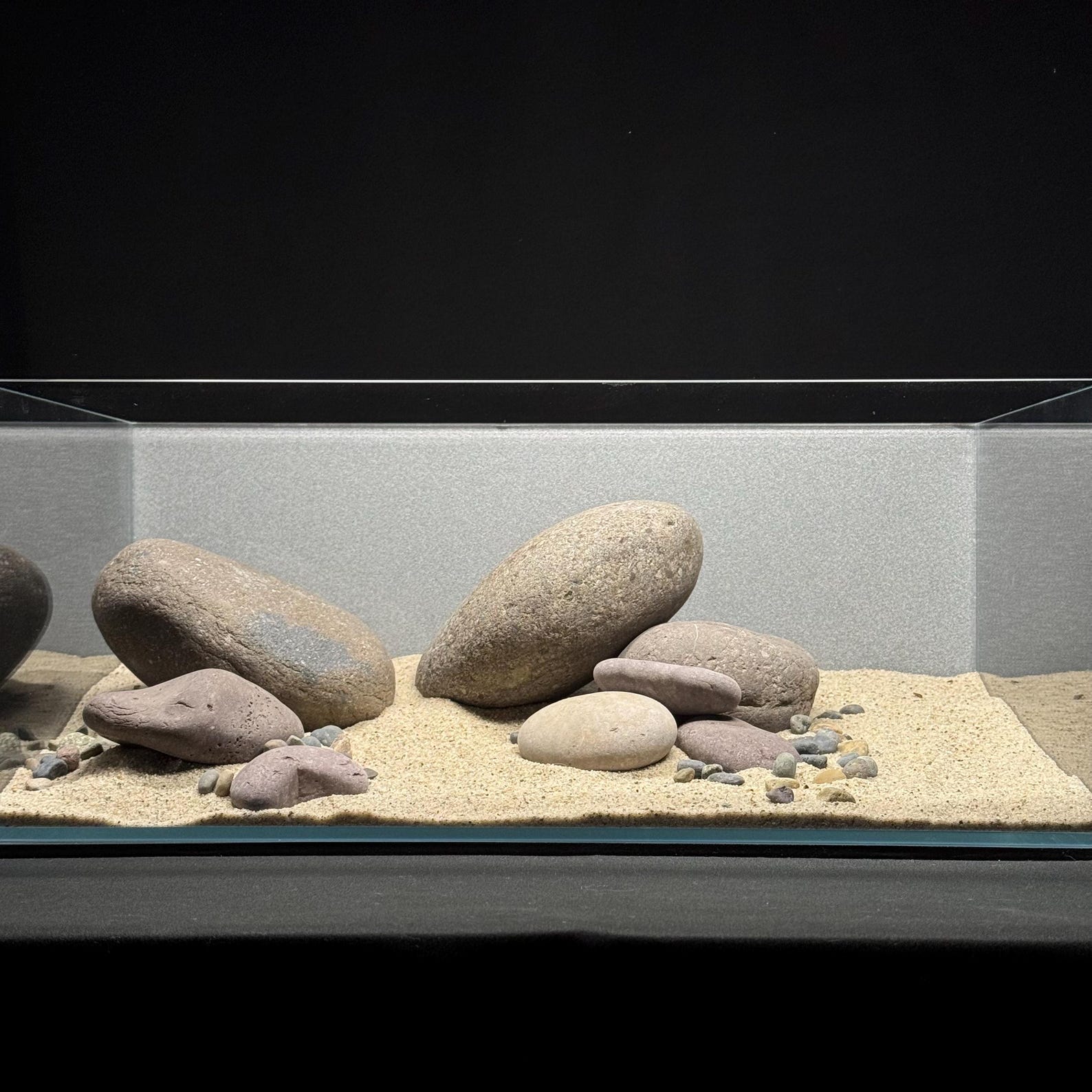 Nano Hardscape Setup: Beach Stones and Pebbles | Aquarium Aquascape ...