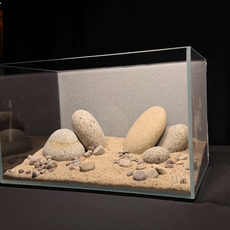 Nano Hardscape Setup: Beach Stones and Pebbles | Aquarium Aquascape ...