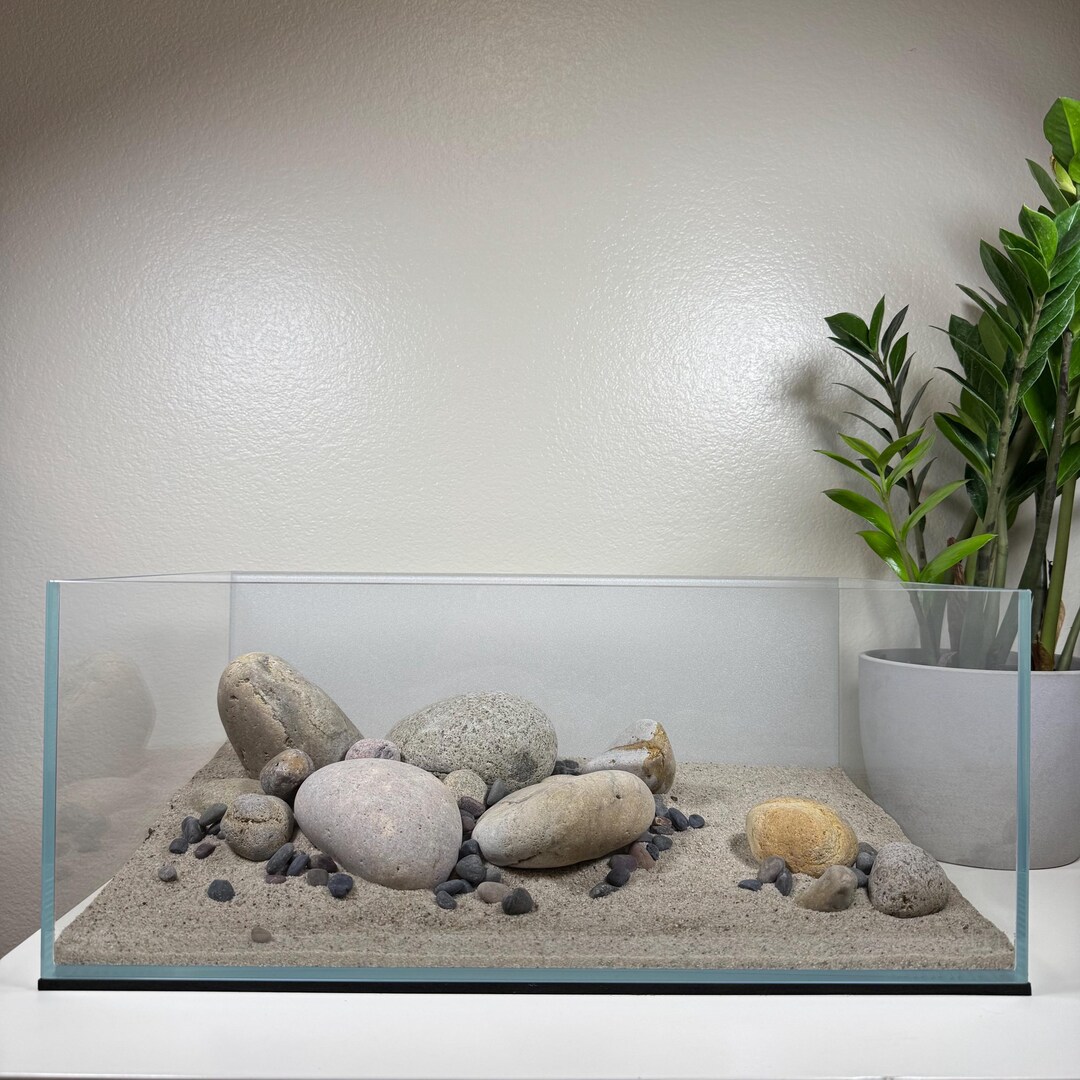 Nano Hardscape Setup: Beach Stones and Pebbles | Aquarium Aquascape ...