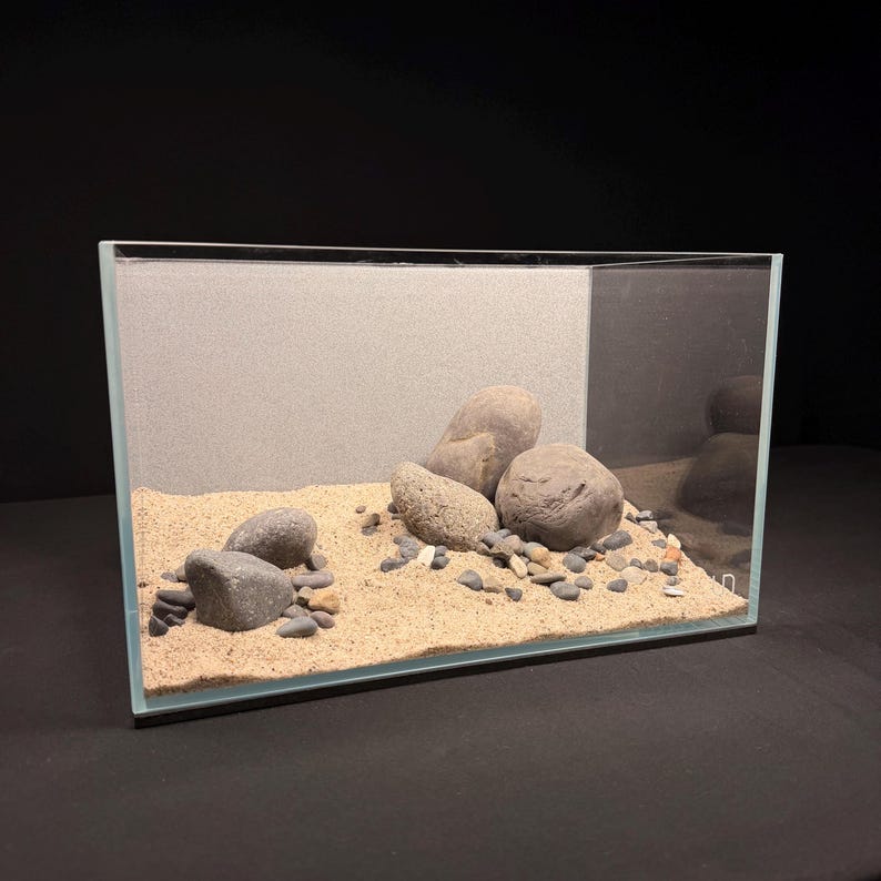 Nano Hardscape Setup: Beach Stones and Pebbles | Aquarium Aquascape ...