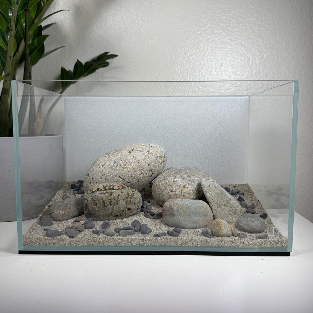 Nano Hardscape Setup: Beach Stones and Pebbles | Aquarium Aquascape ...