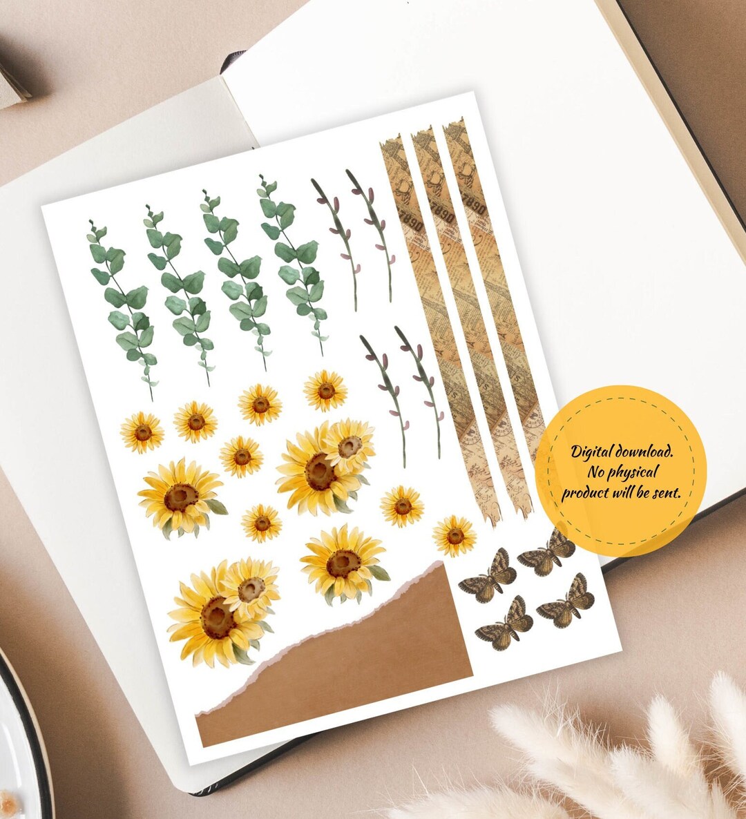 Sample of the Month Journaling Sticker Stickers Paper Goods - Etsy
