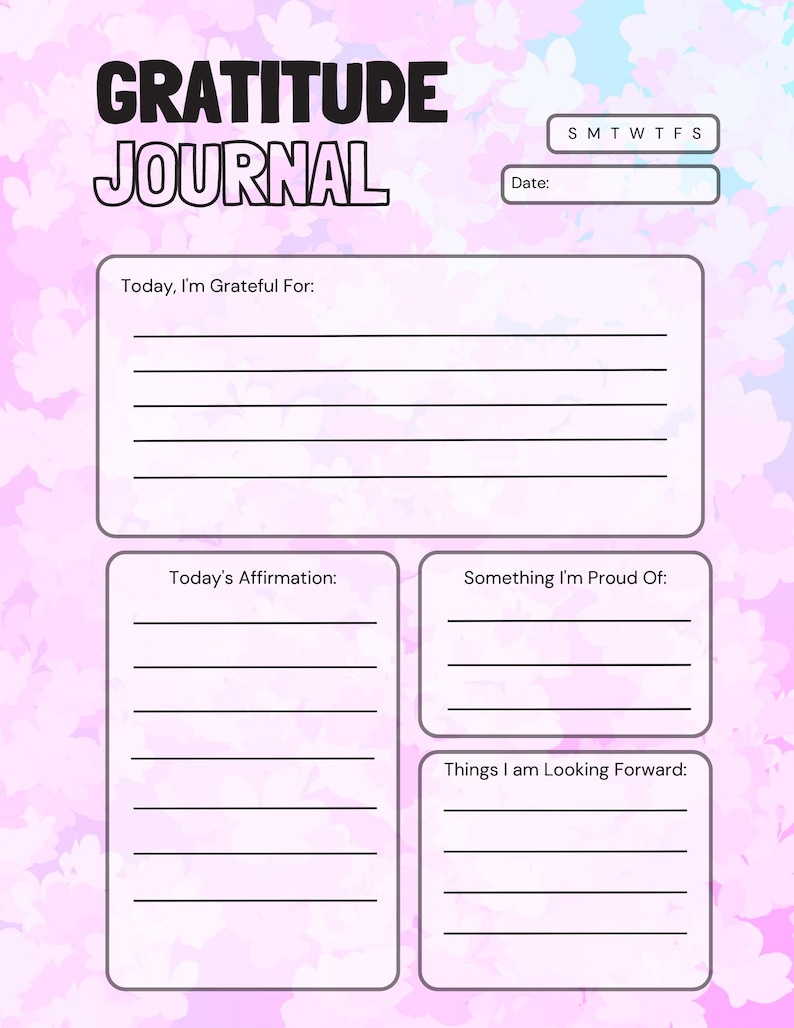 Gratitude Journal PDF: Enhance Well-being and Cultivate a Positive ...