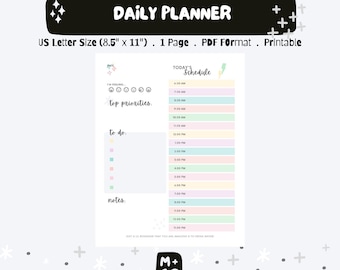Weekly Planner (monday-sunday) - Colorful - Digital Printable File (US ...