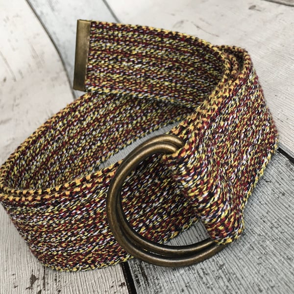 Ethnic Jacquard Ribbon Belt, Four Seasons Women's Cloth Belt, Handmade ...