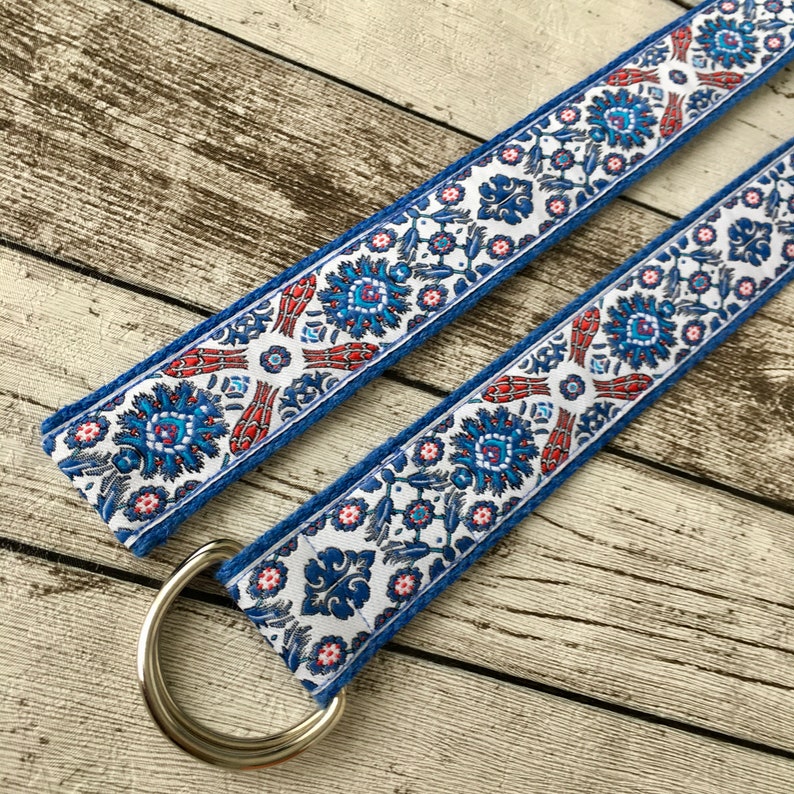 Blue White Fabric Webbing Belt Spring and Summer Ribbon - Etsy
