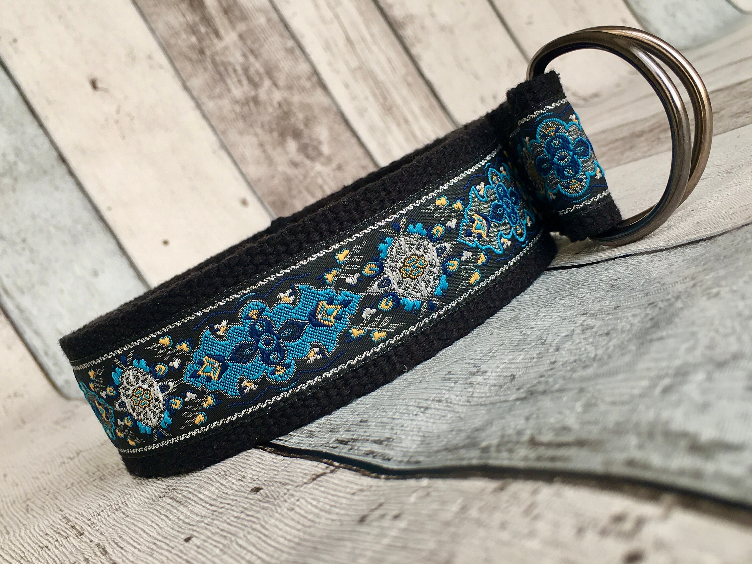 Jacquard Ribbon Belt, Fabric D Ring, Woven Boho Style - Etsy