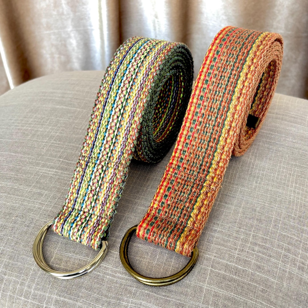 Colorful D Ring Belt, 2 Colors Available Choose Color, 1.5" Canvas ...