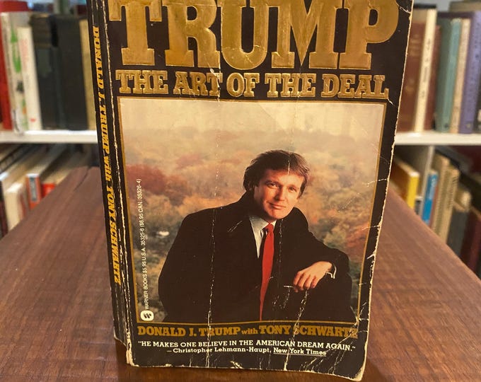 The Art of the Deal Donald J. Trump First Printing Paperback - Etsy