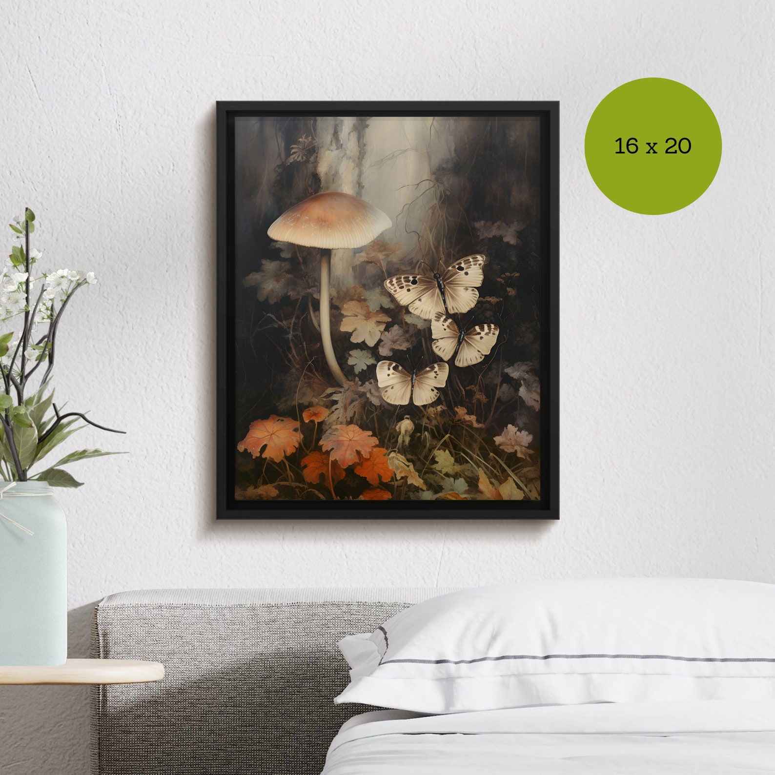 Mushroom Printable Digital Prints Mushroom Wall Art Print W - Etsy