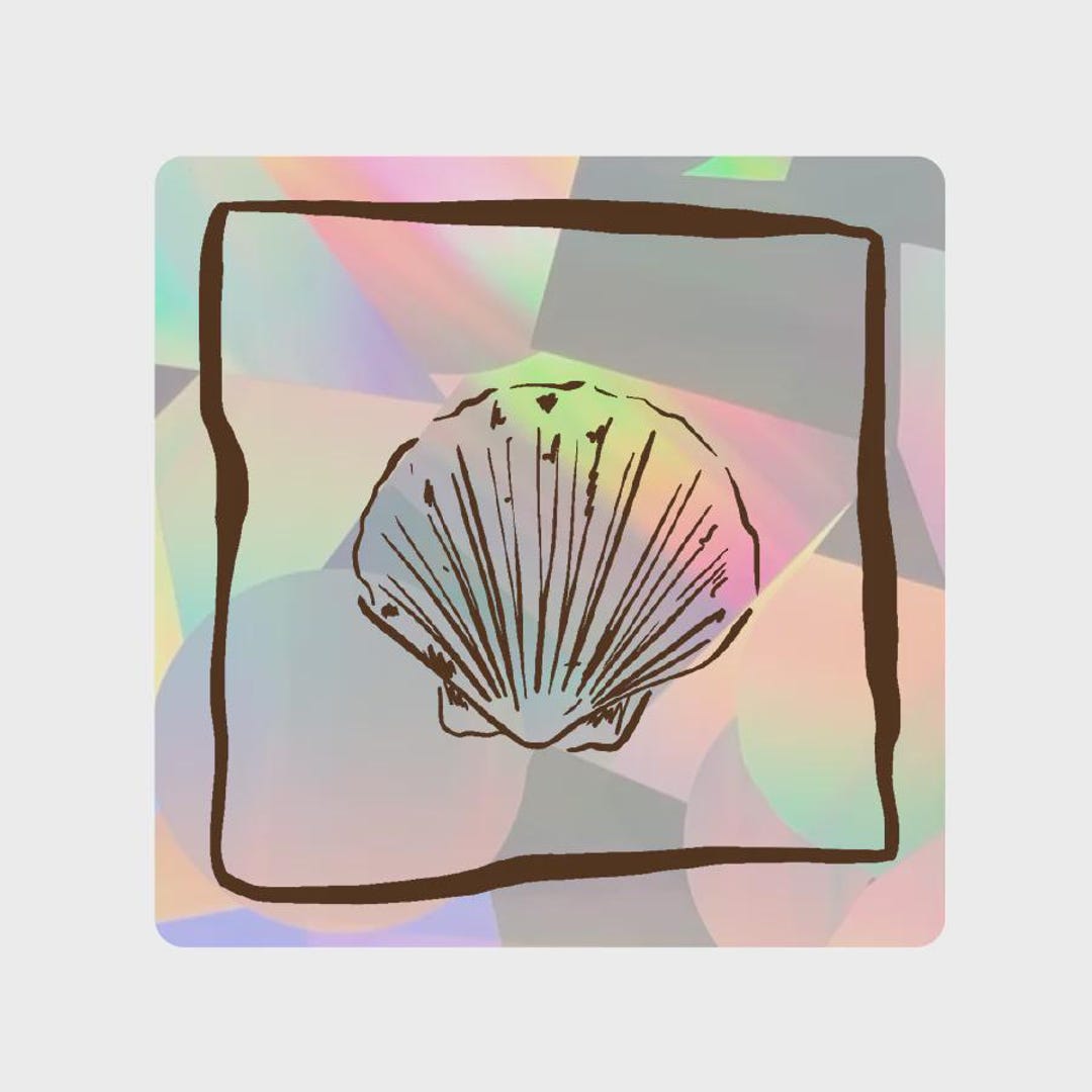 Seashell Tile Sun Catcher | Rainbow Maker Window Decal |sympathy Gift ...