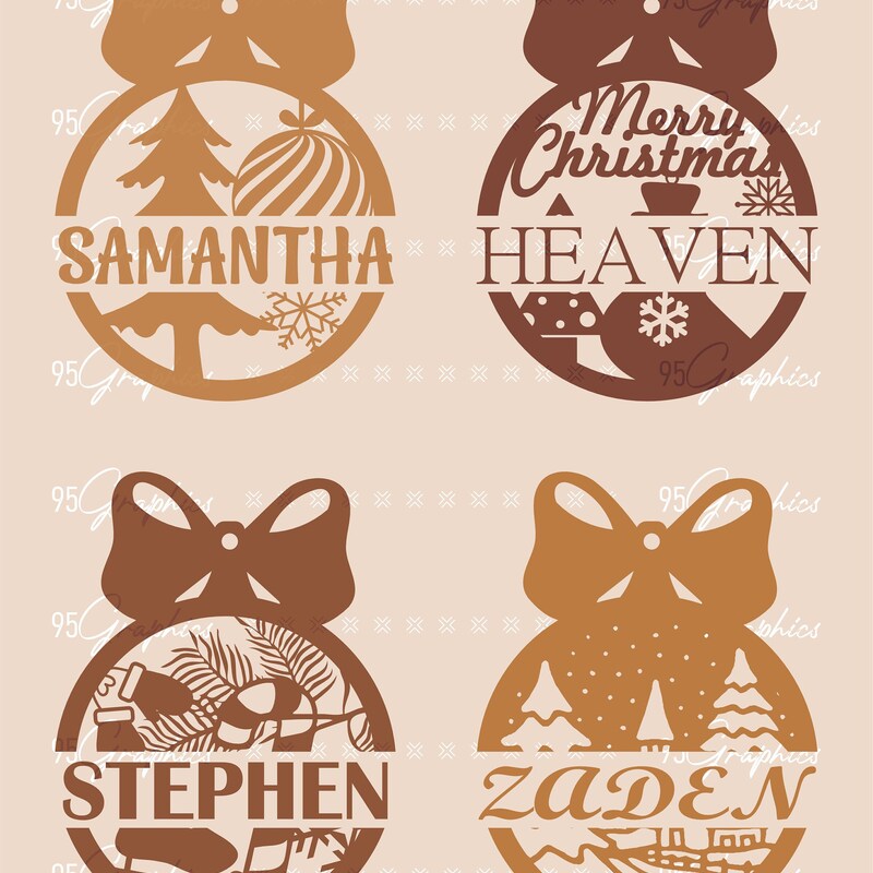 Christmas Monogram Svg - Etsy