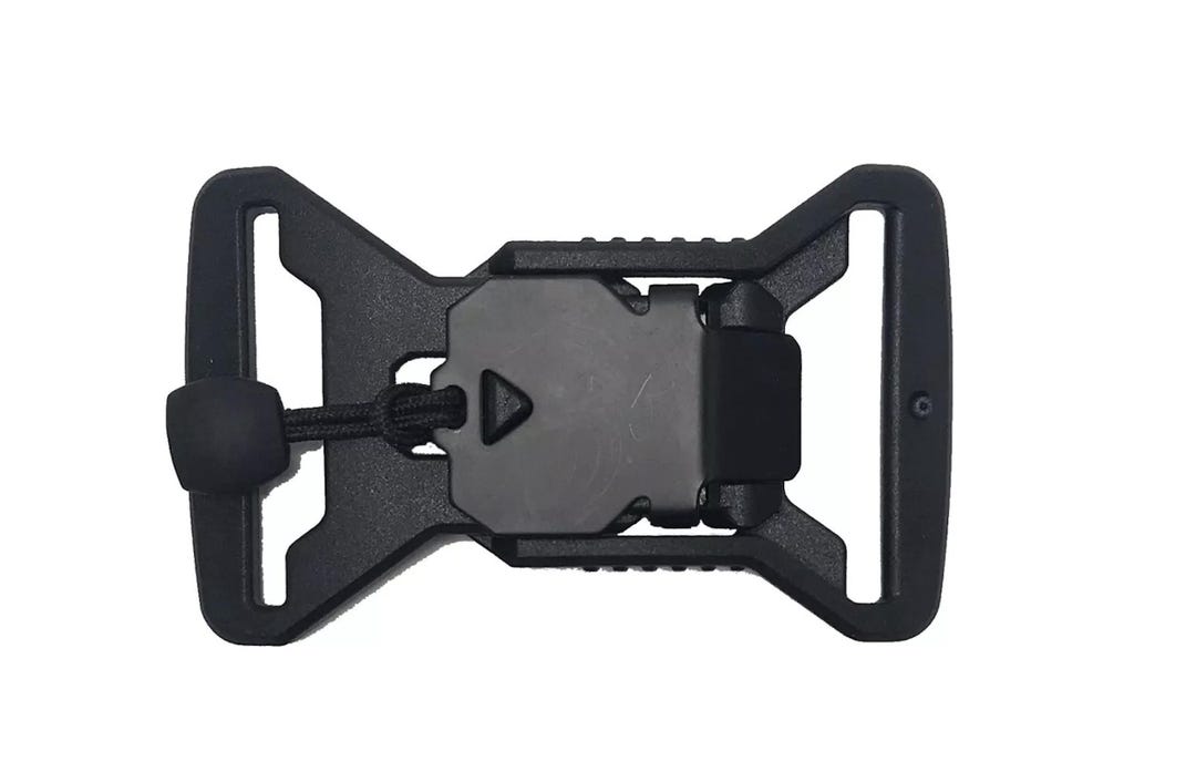 Black Fidlock V-buckle + Pull Tab 40mm Magnetic Tactical Connector V ...