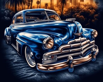 Chevrolet C10 Lowrider Pickup Truck Low Rider Wall Art Poster Printable ...