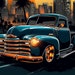 Chevrolet Fleetline Lowrider Chevy Bomb Car Wall Art Poster Printable ...